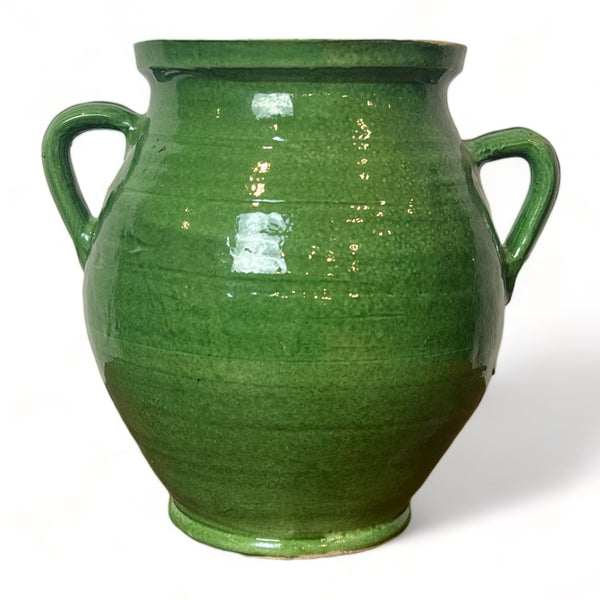 Double Handle Glazed Jugs - Green - Litt Concept House