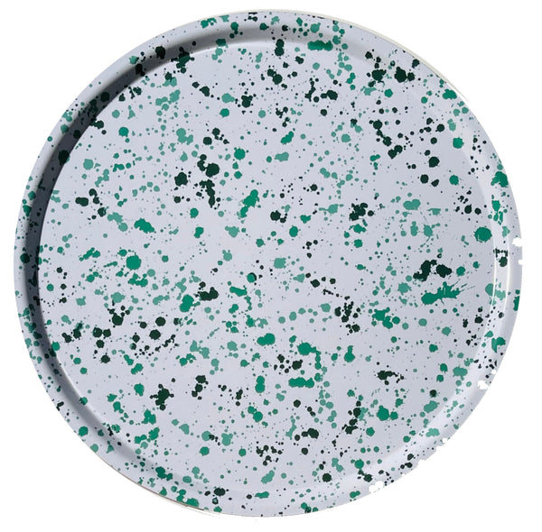Round Tray (Large) Sage Splatter - Litt Concept House